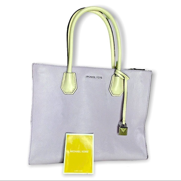 Michael Kors | Bags | Michael Kors Mercer Colorblock Genuine Leather ...